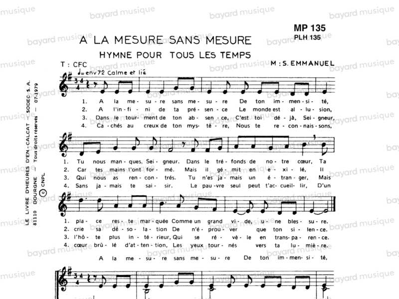 Chantons en Eglise - À la mesure sans mesure
