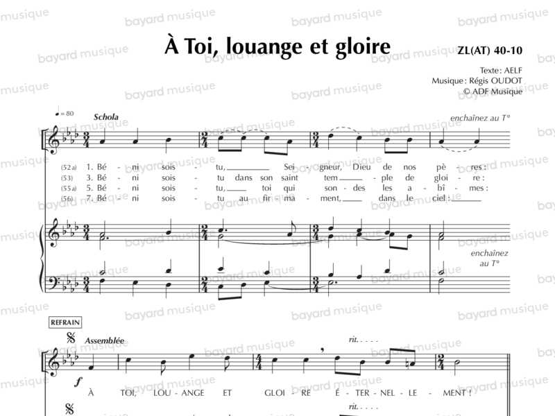 Chantons en Eglise - À Toi, louange et gloire