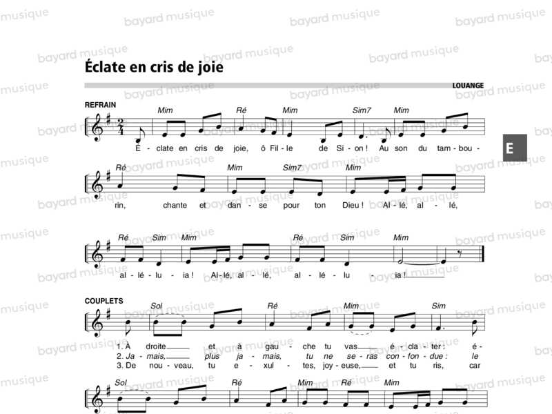 Chantons en Eglise - Éclate en cris de joie