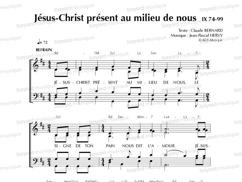 Chantons en Eglise - Jésus-Christ présent au milieu de nous