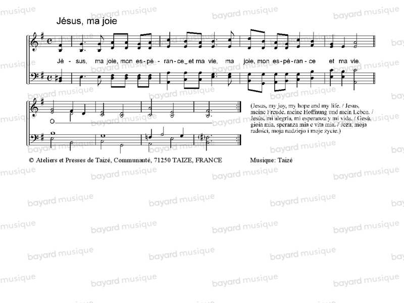 Chantons en Eglise - Jésus, ma joie