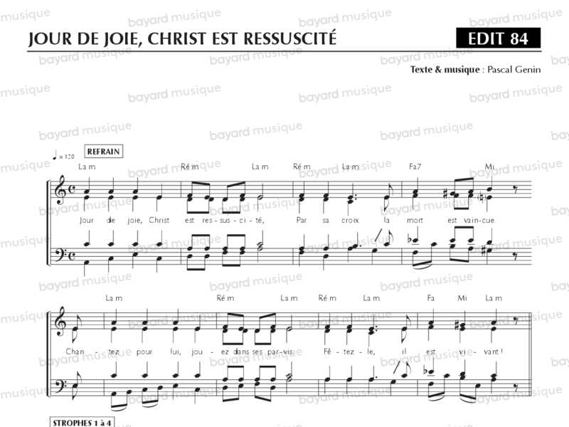 Chantons en Eglise - Jour de joie, Christ est ressuscité