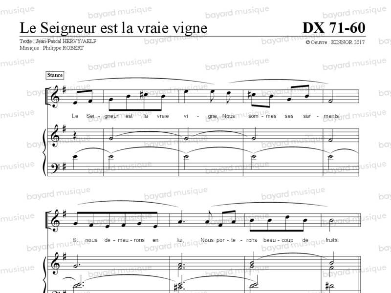 Chantons en Eglise - Le Seigneur est la vraie vigne