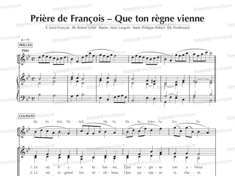 Chantons en Eglise - Prière de François (Que ton règne vienne)