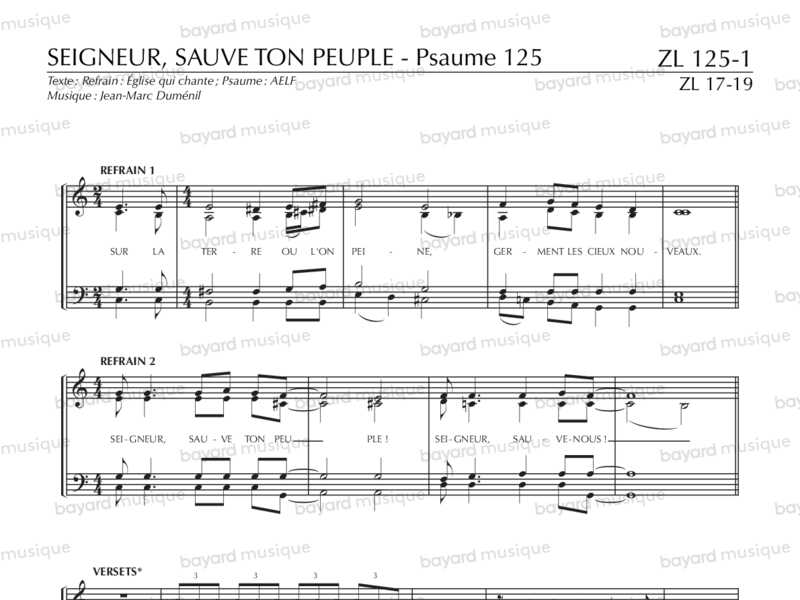 Chantons en Eglise - Psaume 125 - Seigneur, sauve ton peuple