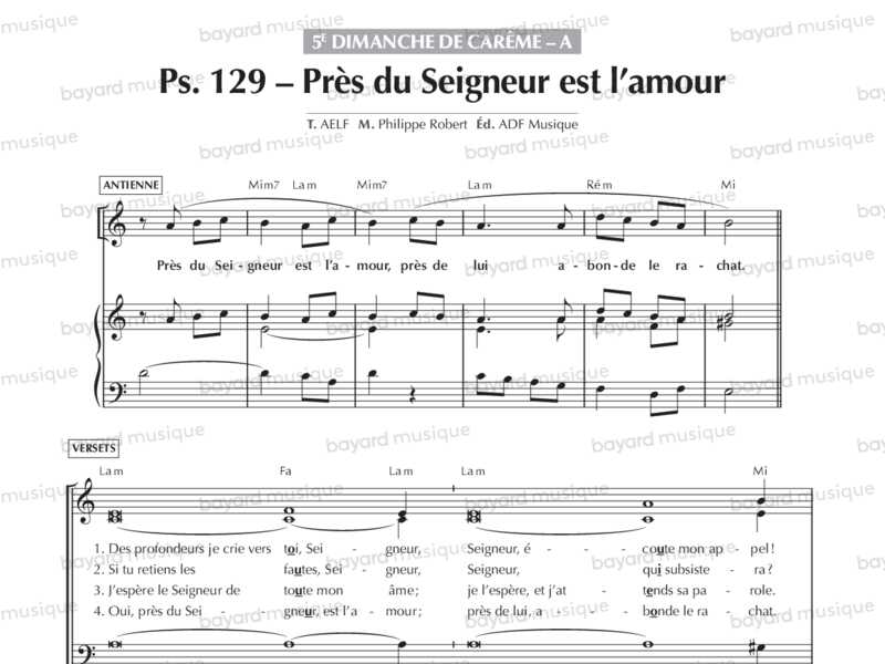 Chantons en Eglise - Psaume 129 - Près du Seigneur est l’amour (5e dim ...