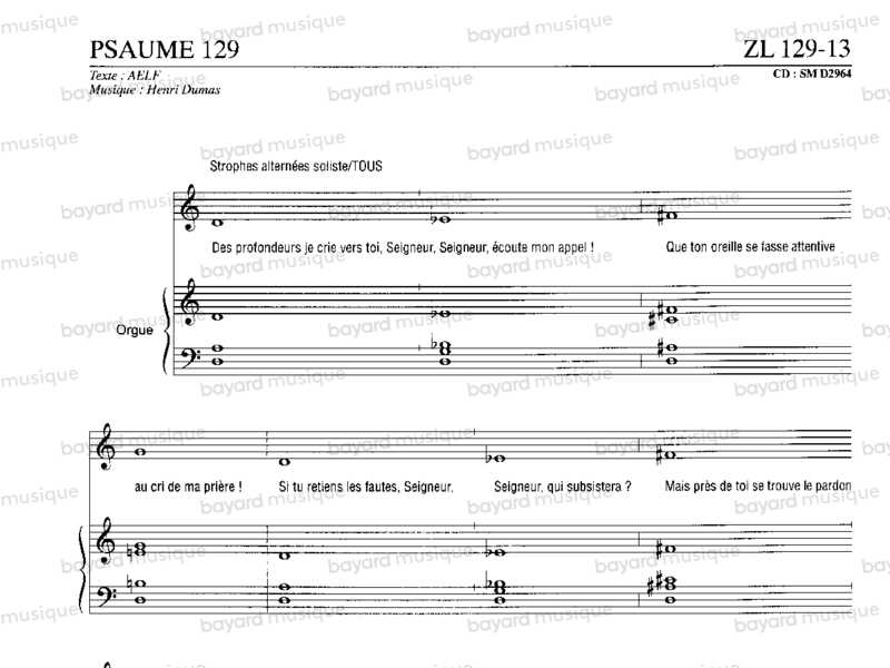 Chantons en Eglise - Psaume 129