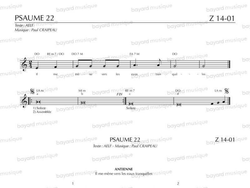 Chantons en Eglise - Psaume 22