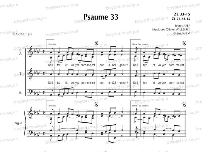 Chantons en Eglise - Psaume 33 - Goûtez et voyez comme est bon le Seigneur