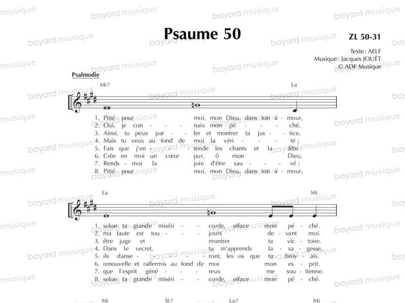 Chantons en Eglise - Psaume 50