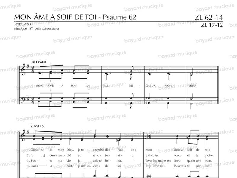 Chantons en Eglise - Psaume 62 - Mon âme a soif de toi