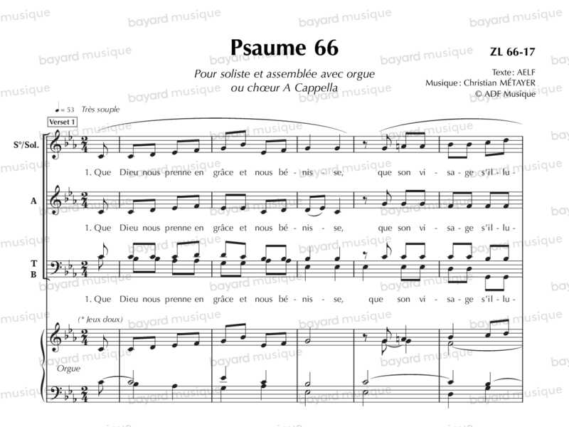 Chantons en Eglise - Psaume 66