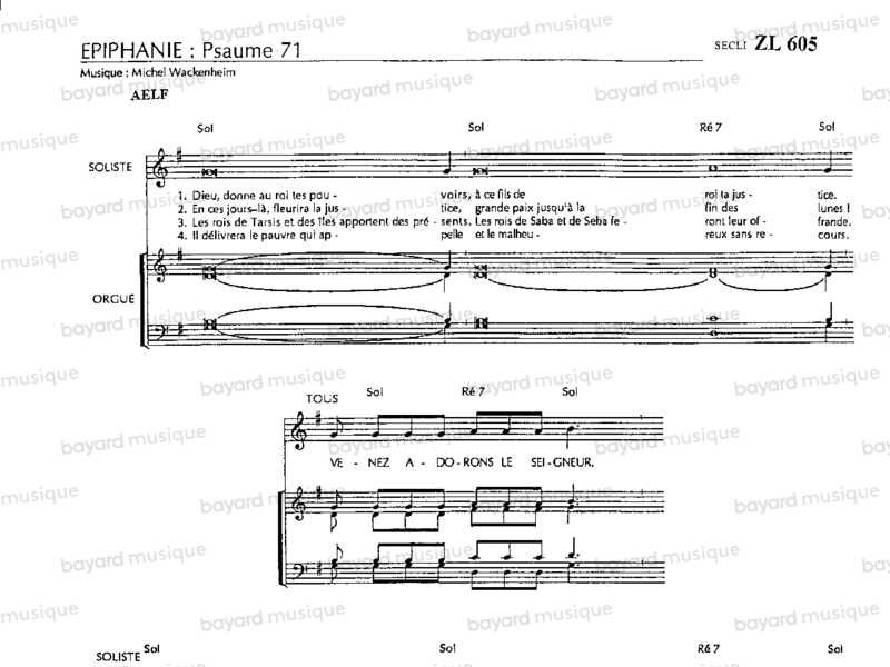 Chantons en Eglise - Psaume 71 - Epiphanie psaumes et refrains ...