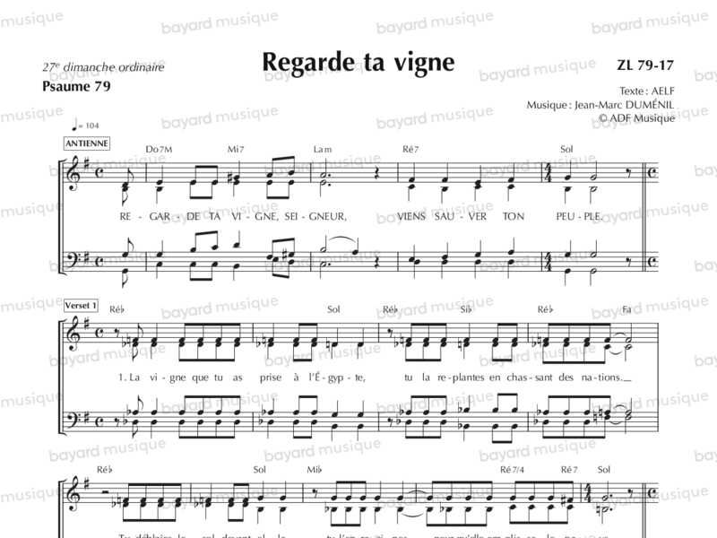 Chantons en Eglise - Psaume 79 - Regarde ta vigne