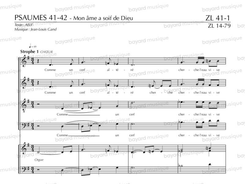Chantons en Eglise - Psaumes 41-42 - Mon âme a soif de Dieu