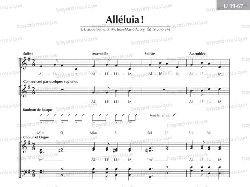 Chantons en Eglise - Alléluia