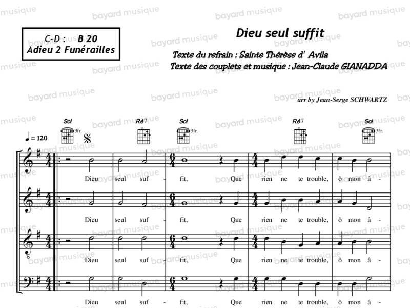 Chantons en Eglise - Dieu seul suffit